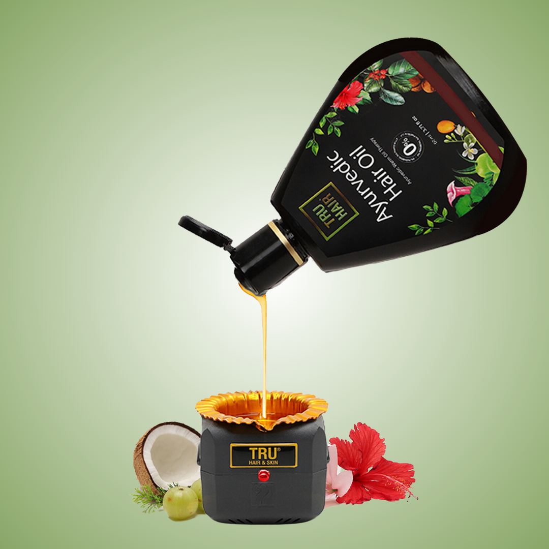 Ayurvedic Hair Oil For Hair Growth with Free Heater | 50ml – Tru Hair ...
