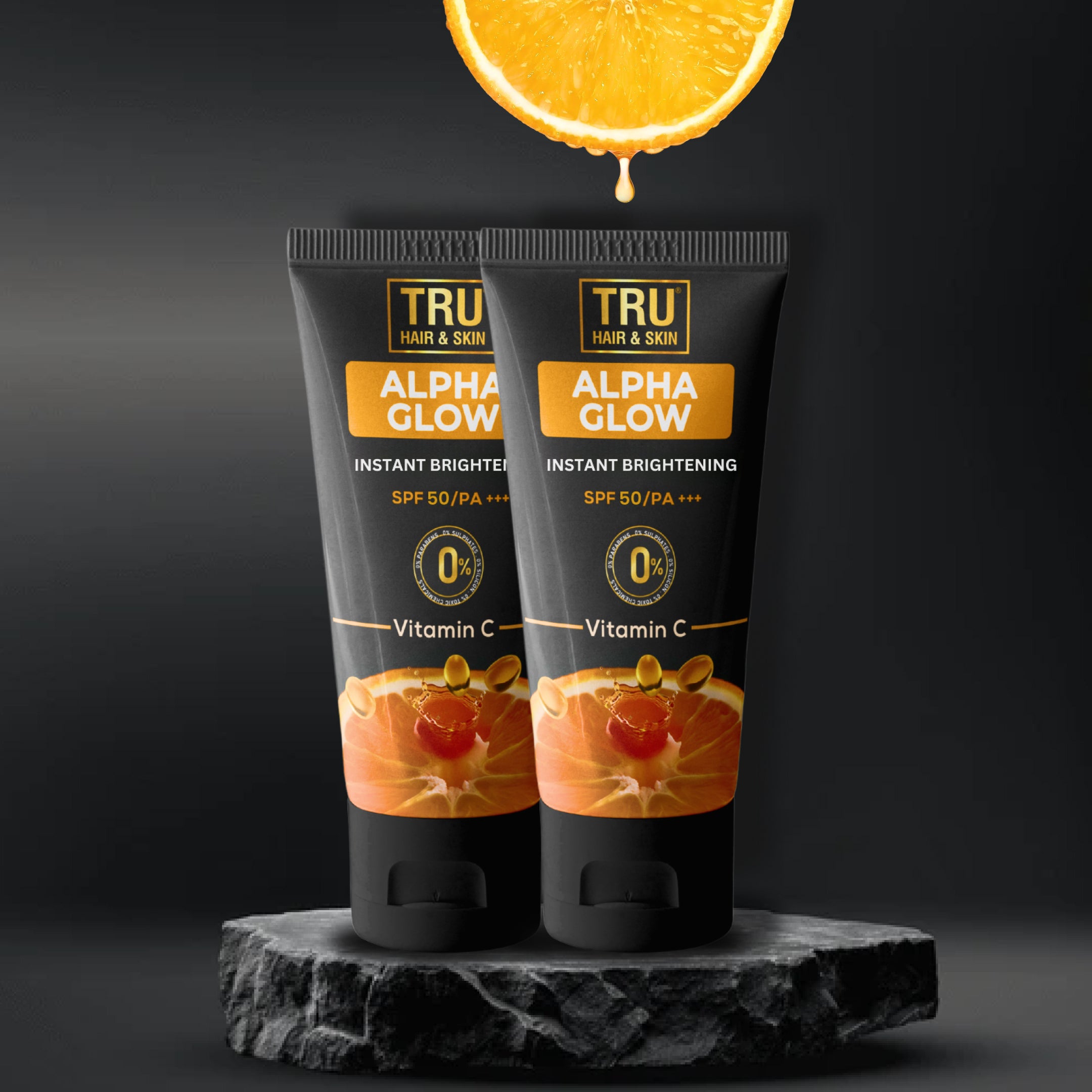 Alpha Glow Instant Brightening SPF 50 | PA+++ | 25ml- Pack of 2 – Tru ...
